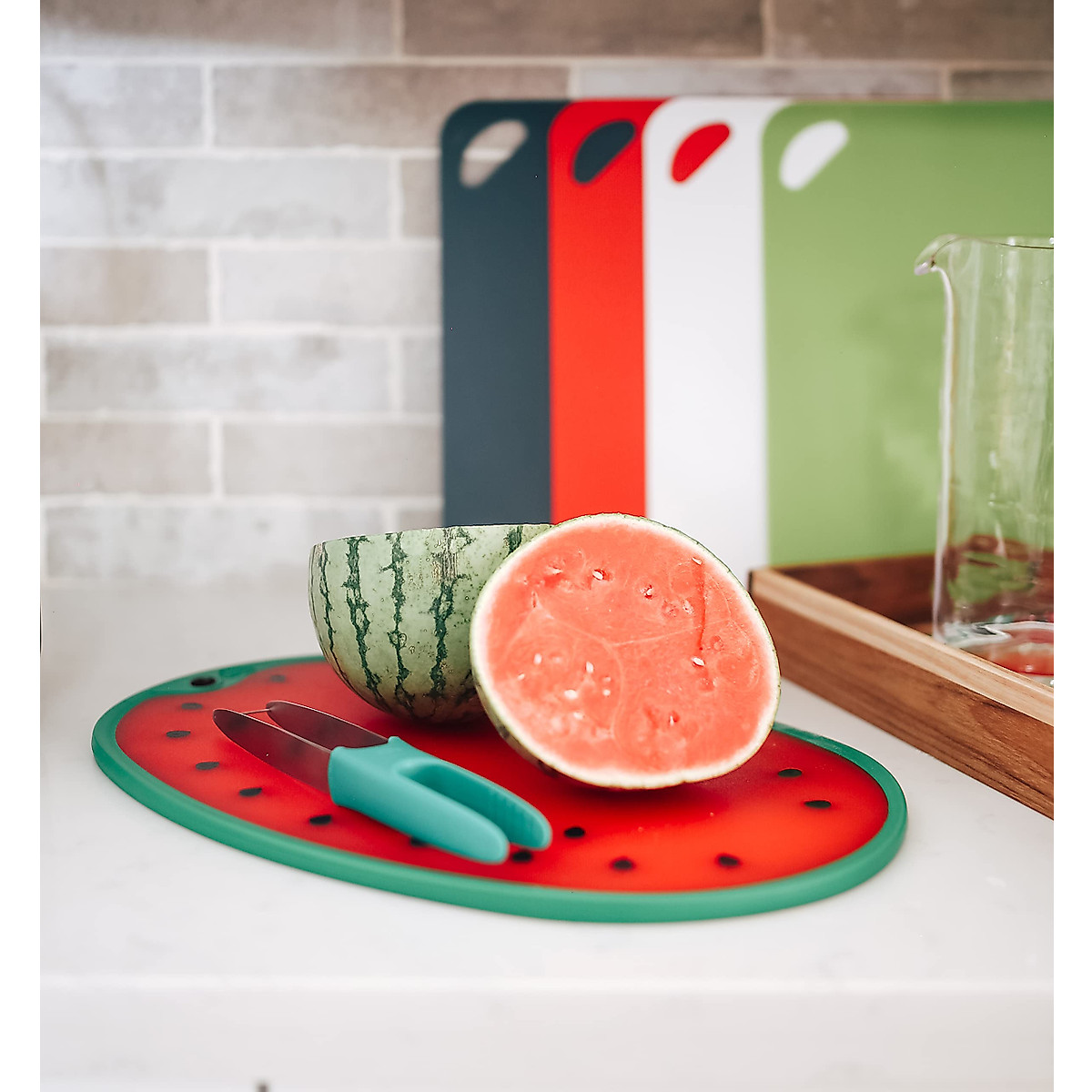 Dexas Watermelon Cutting/Serving Board, Watermelon Shape