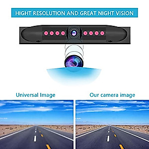 AutoeyeLicense Plate Frame Backup Camera,IP69K Waterproof 170degreeViewing Angle with 8IR Lights Car Rear View Camera,Backup Camera Vehicle Universal Reversing Assist Security