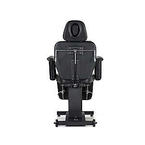 TATARTIST Electric Tattoo Chair Portable Client Tattoo Table Spa Bed Massage Table Facial Chair Dental Chair Tattoo Studio Salon Equipment (Black)