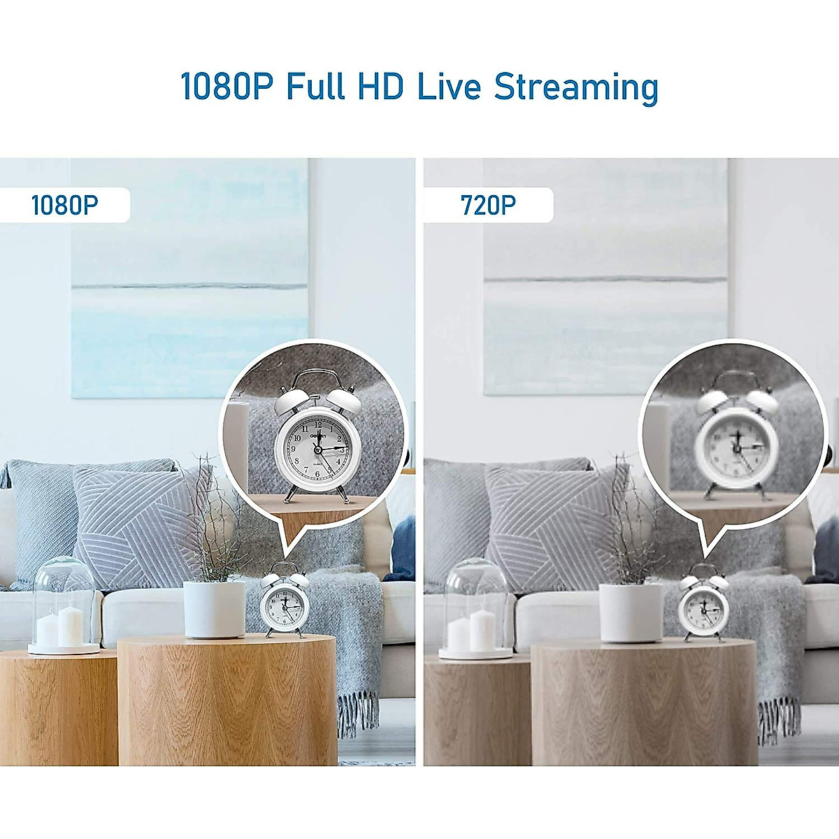 LaView Home Security Camera HD 1080P(2 Pack) Motion Detection,Include 2 SD Cards,Two-Way Audio,Night Vision,WiFi Indoor Surveillance Wired for Baby/pet,Alexa and Google,Cloud Service (US Server)