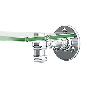 Gatco 4416 Cafe Glass Shelf, Chrome
