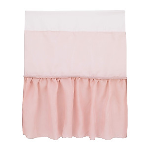 NoJo Countryside Floral - Pink, Grey & White 4Piece Nursery Crib Bedding Set, Comforter, Fitted Crib Sheet, Dust Ruffle, Diaper Stacker, Pink, Peach, White, Grey