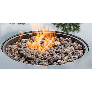 Natural Lava Rocks for Fire Pit | Lava Rocks for Gas Grills Charbroilers | Reduces Flare Ups | Even Heat Distribution | 7 Lb. Bag of Fire Pit Lava Rocks | 2 Pack