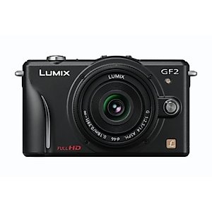 Panasonic DMC-GF2C Compact Hybrid Kit 12 Megapixels 3D Black + 14 mm Lens