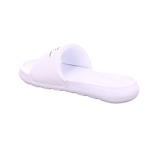 Nike Women's Basic/Active Slide, White Black White, 11 AU