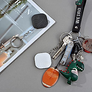 Nutale Key Finder, Bluetooth Tracker Item Locator with Key Chain for Keys Pet Wallets or Backpacks and Tablets, Batteries Include (Black, 4 Pack)