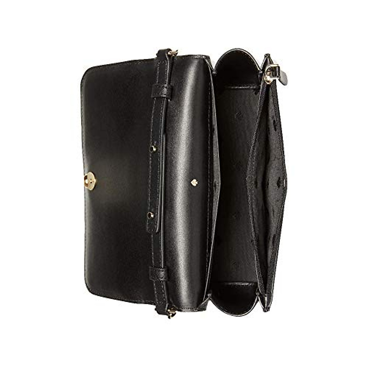 Kate Spade New York Staci Small Flap Crossbody Bag in Black