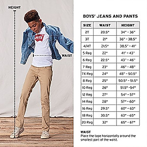 Levi's Boys' Little 511 Slim Fit Uniform Pants, Dress Blues, 5