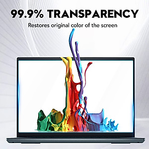 12.5 inch Laptop Screen Protector, Tempered Glass Protector for HP/Dell/Sony/Samsung/Lenovo/Acer/MSI/LG/Razer Blade Aspect Ratio 16:9 12.5" Laptop, 9H Hardness, Fingerprint Resistant, Bubble Free