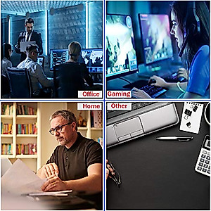 AREYTECO Black Mouse Pad 2 Pack, Mouse Pads, 11.8"x9.8"x0.12" 30% Medium Mouse Pad, Updated Durable Cloth Black Mouse Pad, Non-Slip Rubber Base Waterproof Mouse Pad for Laptop, Office, Home, Gaming