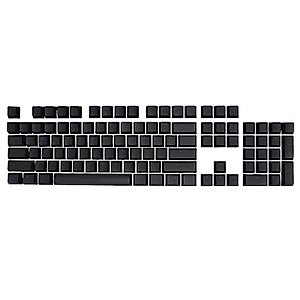 shlutesoy 104Pcs/Set Backlit Mechanical Gaming Keyboard Keycaps,ABS Backlight Wear-Resistant Key Caps Replacement Keyboard Accessories Black