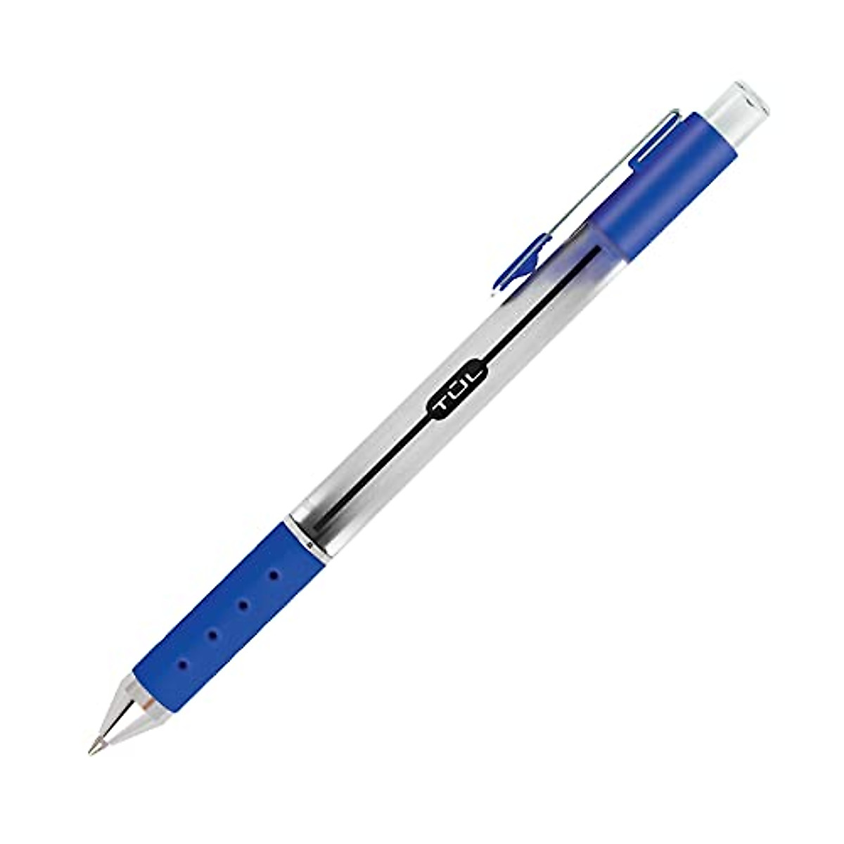 TUL Retractable Gel Pens, Bullet Point, 0.5 mm, Gray Barrel, Assorted Bright Ink Colors, Pack Of 8