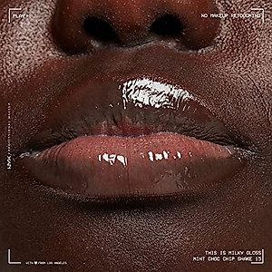 NYX PROFESSIONAL MAKEUP This Is Milky Gloss, Lip Gloss with 12 Hour Hydration, Vegan - Mint Chocolate Chip Shake (Mint Green)