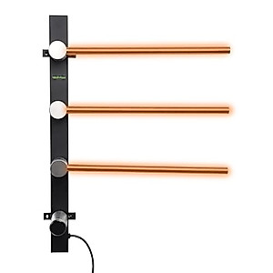 Towel Warmer Rack - 3 Bar Stainless Steel Towel Heater - Wall Mountable Quick Heating Waterproof Heated Towel Rail with Smart Temperature Control and Timer for Kitchen, Gym