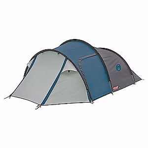 Coleman Cortes 3 Tent, 3 Man Tent, 1 Bedroom Hiking Tent, Absolutely Waterproof Lightweight Camping Tent with Sewn-in Groundsheet, Blue