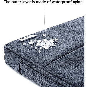 V Voova Laptop Sleeve Carrying Case 15 15.6 Inch,Slim Computer Cover Bag with Handle Compatible with MacBook Pro 15/16,15" Surface Laptop 3/4/5,15-16 Inch HP Dell Asus Acer Laptop,Dark Grey