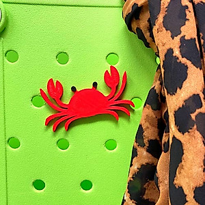 FRESHe BOGLETS - Simply Southern BEACH Charm Accessories - Decorative Charms perfect for your Tote Bag. - Multiple Charms (Crab Charm)