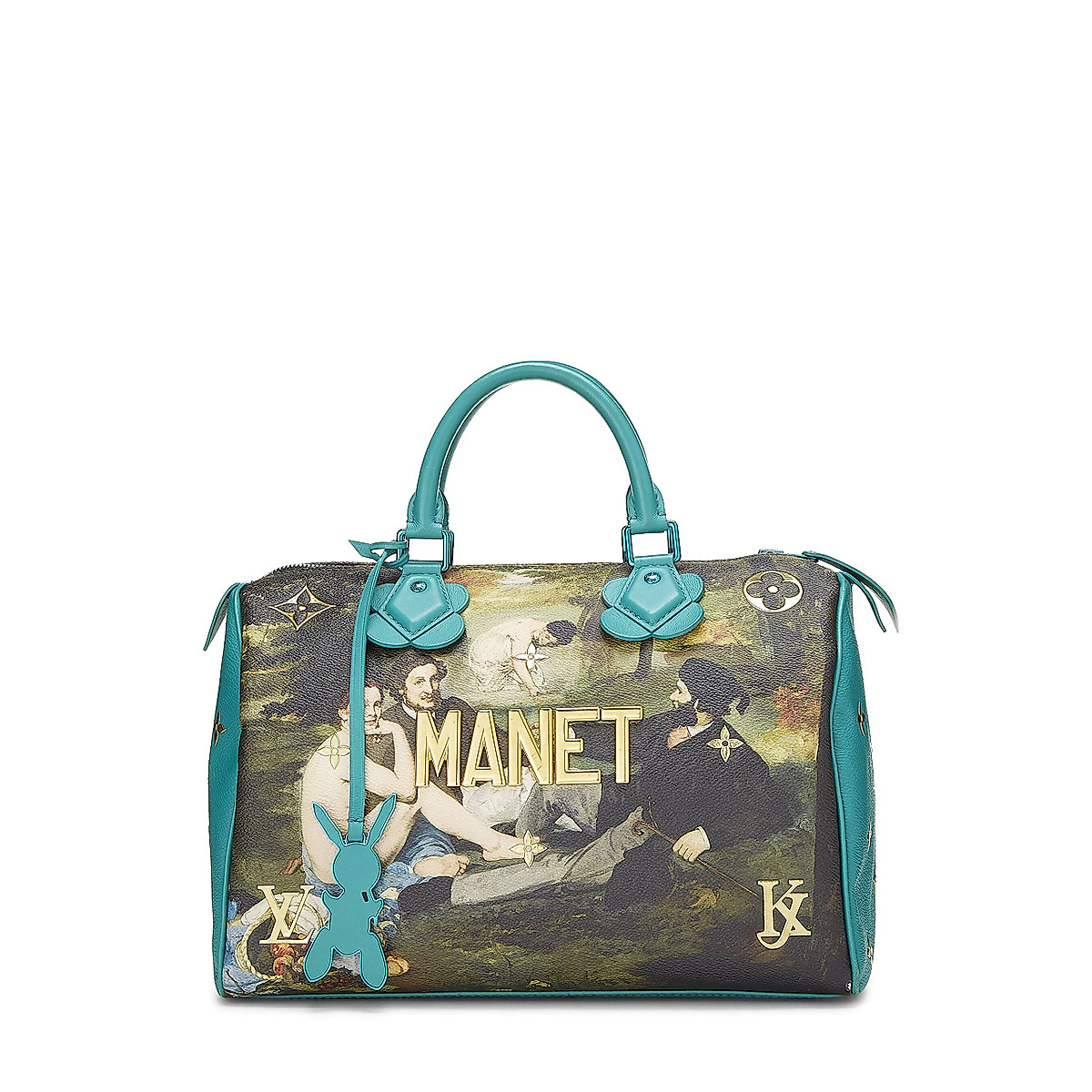 Louis Vuitton, Pre-Loved Jeff Koons x Louis Vuitton Manet Masters Speedy 30, Blue