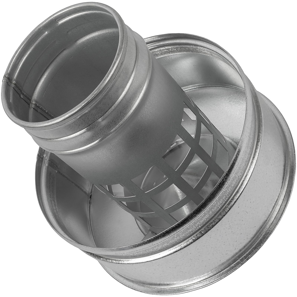 Vent Systems 4" Inch Galvanized Steel Round Roof Vent Cap - All-Season Round Exhaust Protector Cap - Perfect Insulation Roof Vent Cover - Chimney Rain Guard 100 mm