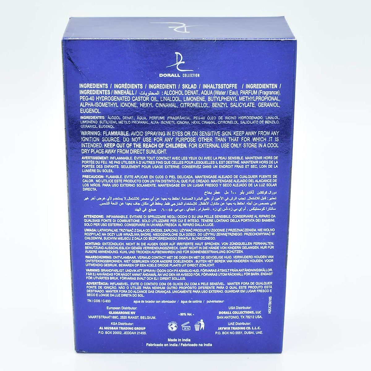 Dorall Collection Thunder Blue Eau de Toilette For Men 100ml