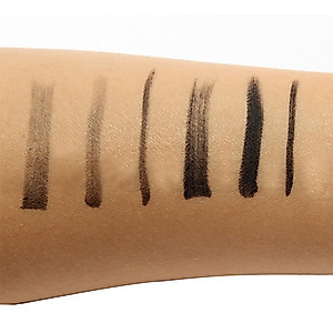 UCANBE 4 in 1 Black Brown Eyeliner Gel and Eyebrow Powder Makup Set Professional Water-proof Long Lasting Eye Liner Brow Kit with Double Ended Brush