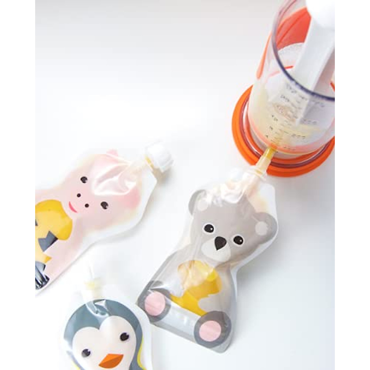 Squooshi Baby Food Pouch Maker/Filler + 12 Small 3.4 oz Pouches/The Filling Station for Homemade Baby Food