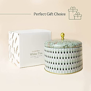 LA JOLIE MUSE White Tea Scented Candle - 14.1 oz Large Candles Gifts for Women, 2 Wicks Aromatherapy Candle for Home Birthday, Long Burning Time