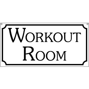 Jacksoney Tin Sign New Aluminum Metal Workout Room Retro Hotel Motel Home School Gym Sign Retro 11.8 x 7.8 Inch