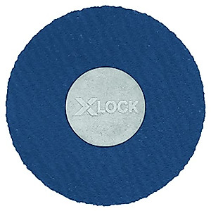 Bosch GWX13-50VSP 5 In. X-LOCK Variable-Speed Angle Grinder with Paddle Switch with Bosch MGX0500 5 In. X-LOCK Backing Pad with X-LOCK Clip - Medium Hardness