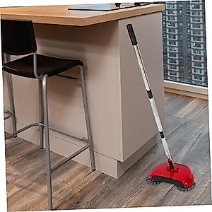 BUTIFULSIC Multi Function Household Cleaning Sweeper Broom with Dustpan and Trash Bin Rotating Floor Mop in Random for Efficient Home Cleaning