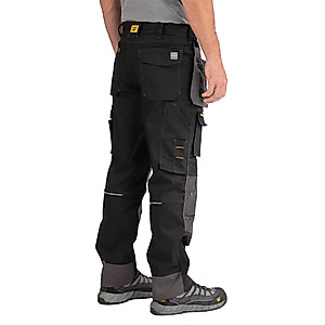 Caterpillar Men's H2O Defender Pant (Regular and Big & Tall Sizes), Black/Graphite, 36W x 32L