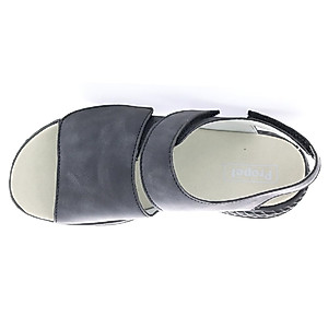 Propét Women's TravelActiv Scottsdale Sandal, Black, 11 XX-Wide