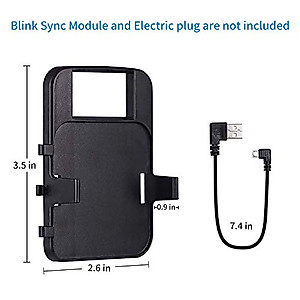 AOTNEX Blink XT2/XT Camera Wall Mount Bracket,3 Pack Full Weather Proof Housing/Mount with Blink Sync Module Outlet Mount for Blink Outdoor Indoor Cameras Security System (3 Pack, Black)