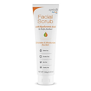 Hyalogic Episilk Facial Scrub – Amazing Face Exfoliator for Daily Cleansing – Face Scrub with Exfo Amber & HA for Gentle Exfoliation - Exfoliating Face Wash to Enhance Your Skin Care Routine (130g)