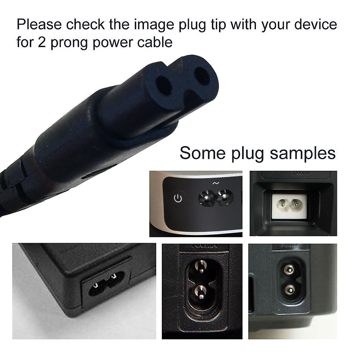 Universal Power Supply AC Adapter Cord Connect Cable For PS2 PS3 PSP PS4, LED LCD Samsung LG Sharp TV, Canon Pixma, HP, Brother Epson Lexmark Printer,DVD Player, Laptop Charger by HongLei