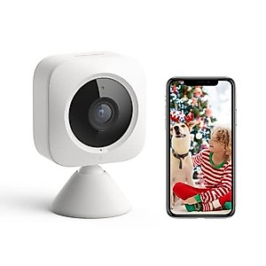 SwitchBot Security Indoor Camera, Motion Detection for Baby Monitor 1080P Smart Surveillance WiFi(2.4Ghz) Pet Camera for Home Security with Night Vision, Two-Way Audio, Works with Alexa
