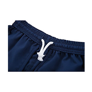 Hiheart Boys 2-Pack Quick Dry Athletic Shorts with Mesh Side Panel Navy Blue 3T