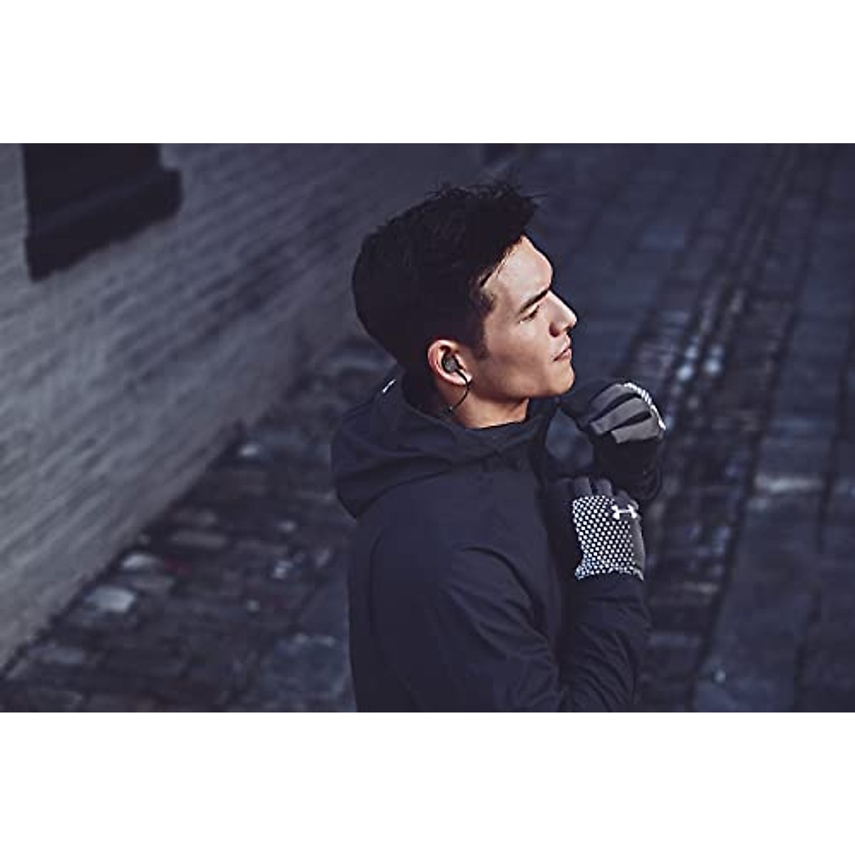 Under Armour Adult Sport Wireless React , Charcoal (019)/Black , One Size Fits All