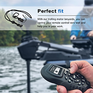 Shuisen 2390800 Remote Trolling Motor Lanyard with Carabineer Compatible with Minn Kota I-Pilot Remote I-Pilot 1.6/3.0 Replacement for Ipilot Link Remote