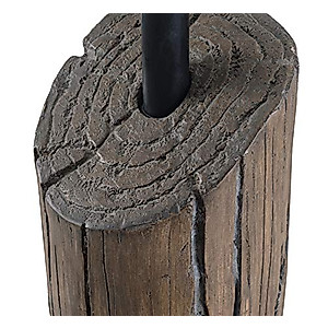 Kenroy Home 32055WDG Cole Table Lamps, Medium, Wood Grain