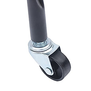 Fetcoi Metal Rolling Laundry Cart Garment Rack, Laundry Hamper Basket Cart with Metal Wire Storage Rack and Hanging Rack on Wheels, Black