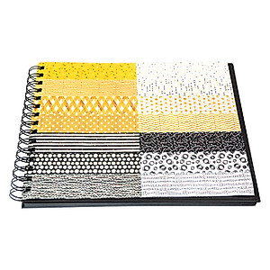 Wedding Guest Book for Polaroid Pictures 80 Black Blank Pages (40 Sheets) Photo Guestbook 8x10 inch Spiral Hardcover Book –Sign in Album Bridal Shower Baby Shower Funeral Christmas Airbnb