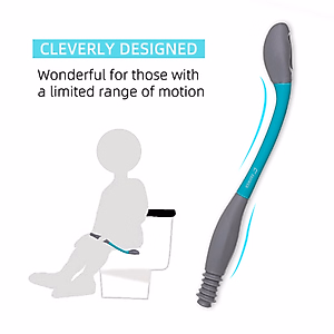Fanwer Long Reach Bottom Buddy Wiping Aid, Self Wipe Toilet Aid for Fat People, Limited Mobility, Seniors, Preganacy, Disabled, Arthritis, Surgery