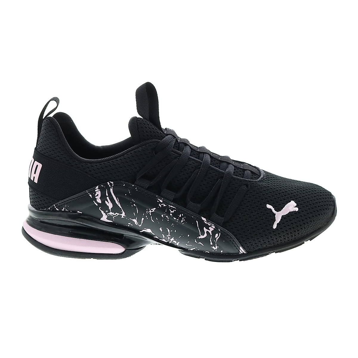 PUMA Axelion Marble Athletic Sneaker Womens Running 75 BM US Blackpink
