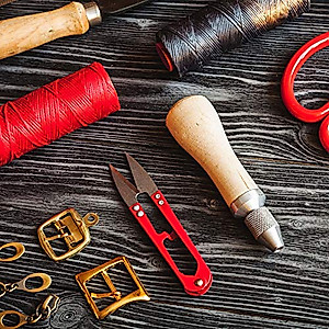 3 Pieces Sewing Scissors 4.7 Inch U Shape Yarn Thread Cutter Embroidery Small Snips Clippers Trimming Nipper for Sewing Stitch DIY Crafts Supplies, Random Color