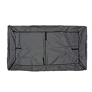 Replacement Canopy for 2-Seater Garden Swing, Swing Canopy Replacement Cover Waterproof Hammock Top Canopies Outdoor Patio Garden Swing Chair Tent Porch Gazebo Roof Replacement Canopy, Silver