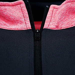 Adidas Lightweight Quarter-Zip Pullover 4XL Power Red Heather/ Carbon