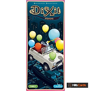 Dixit Mirrors Board Game Expansion - Unveil a Fantastical Reflection of Society! Creative Storytelling Game, Family Game for Kids & Adults, Ages 8+, 3-6 Players, 30 Min Playtime, Made by Libellud