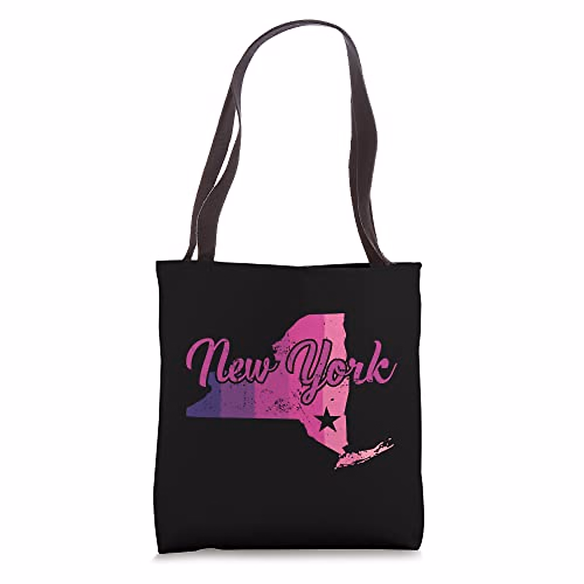 New York State Outline Map USA Tote Bag