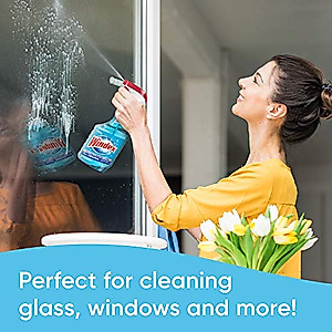 Windex Original Blue Glass and Window Cleaner Bundle - Includes a 23 fl oz Spray and a 32 fl oz Refill